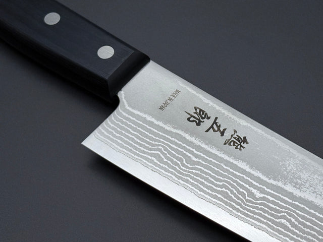 Tetsuhiro VG1 Damascus Gyuto 210mm – Cutting Edge Knives