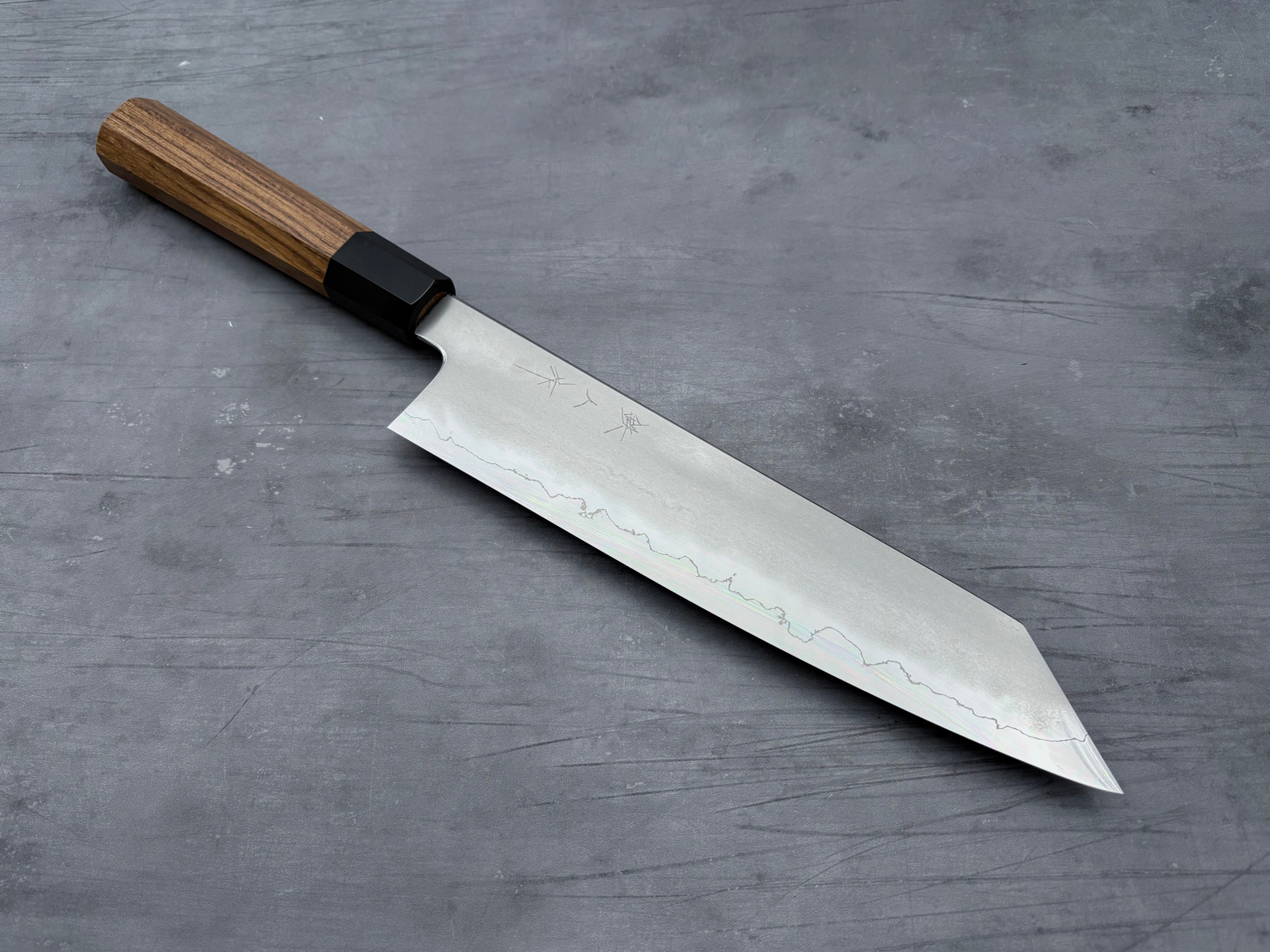 Tetsujin Hamono Saku Silver 3 Kasumi Kiritsuke Gyuto 240mm – Cutting ...
