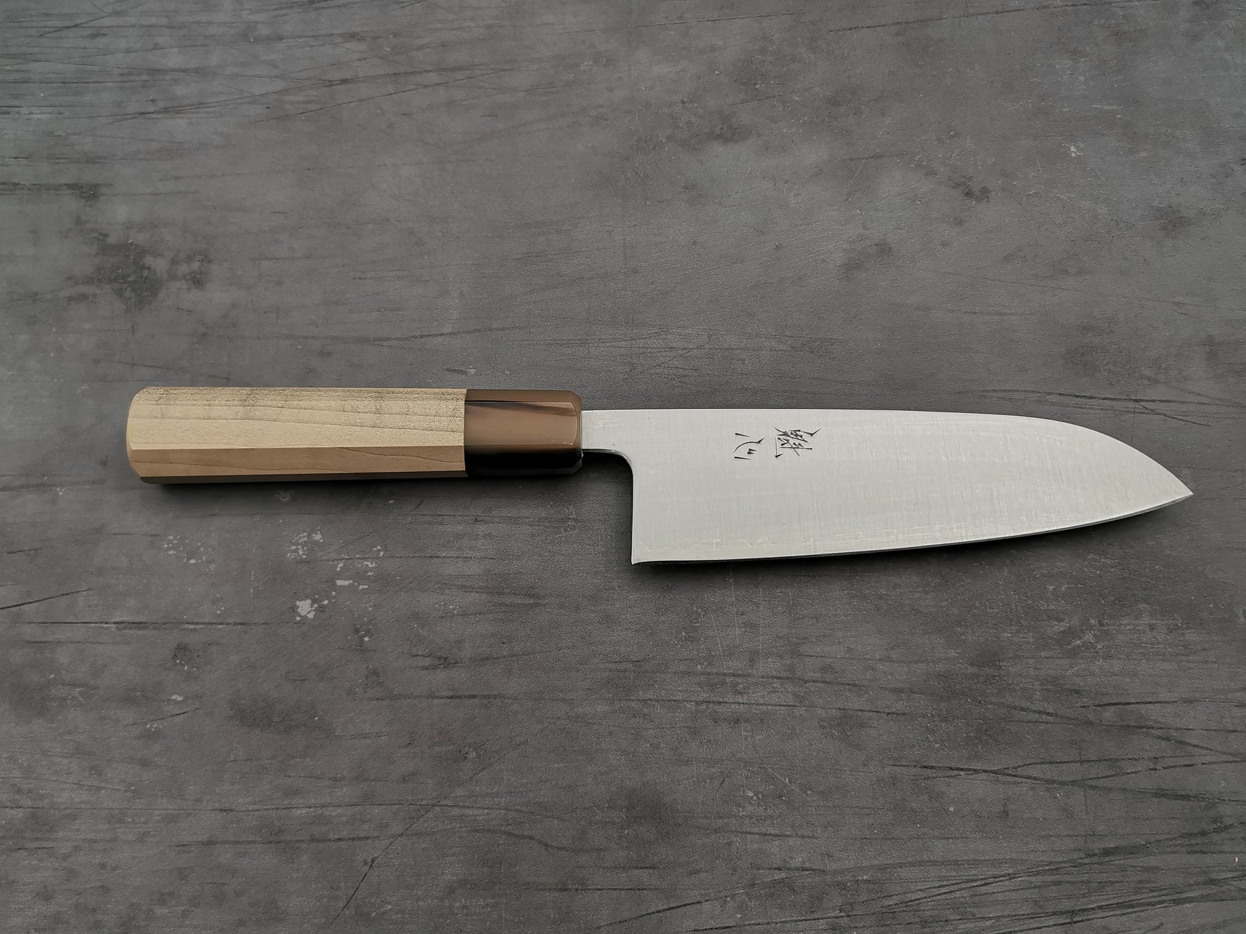 Nakamura Hamono Kaishin Super Blue Santoku – Cutting Edge Knives