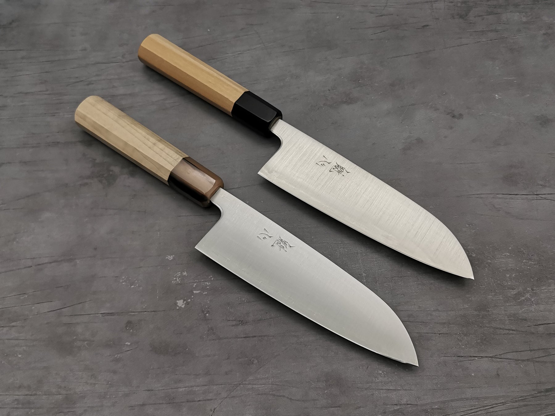 Nakamura Hamono Kaishin Super Blue Santoku – Cutting Edge Knives