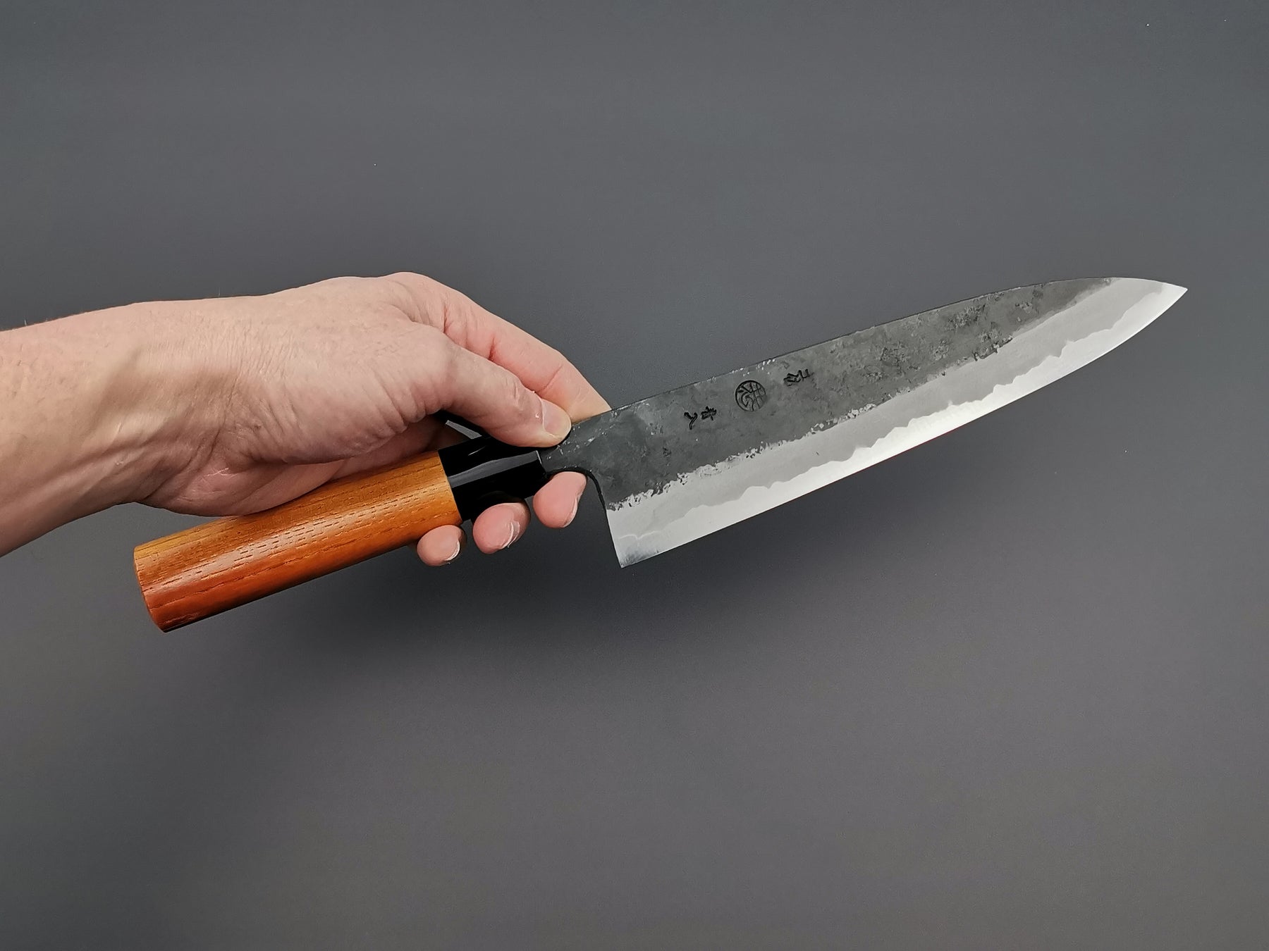 Kyohei Shindo Aogami Kurouchi Gyuto 210mm – Cutting Edge Knives